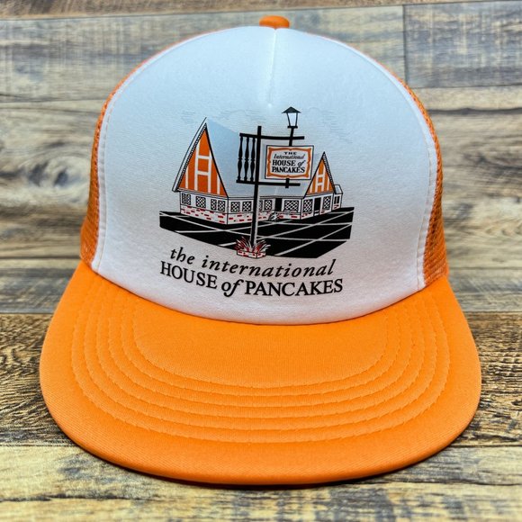 Unbranded | Accessories | Vintage Ihop Mens Trucker Hat Orange Snapback ...